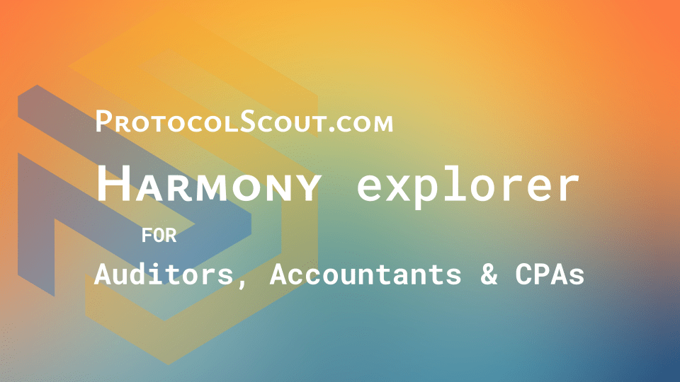Harmony Account Balance Checker and Token Supply | ProtocolScout.com